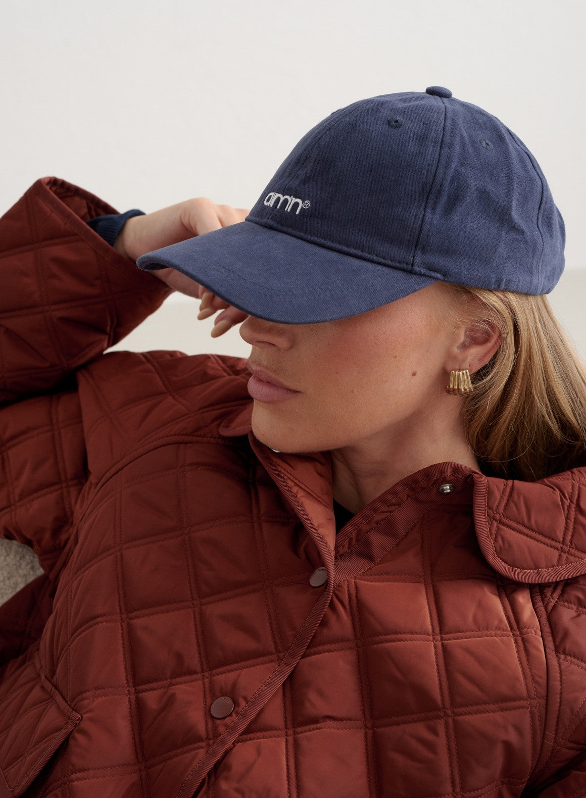 Navy Small Logo Cap – AIM'N AU