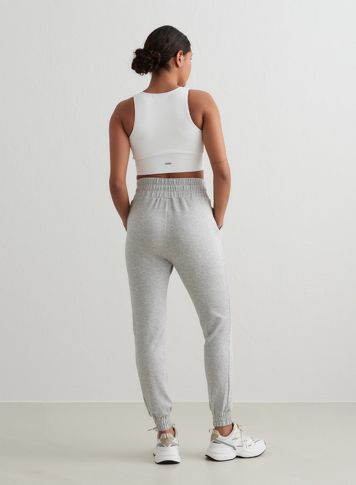 Shadow Grey Light Grey Melange Comfy Sweatpants – AIM'N AU