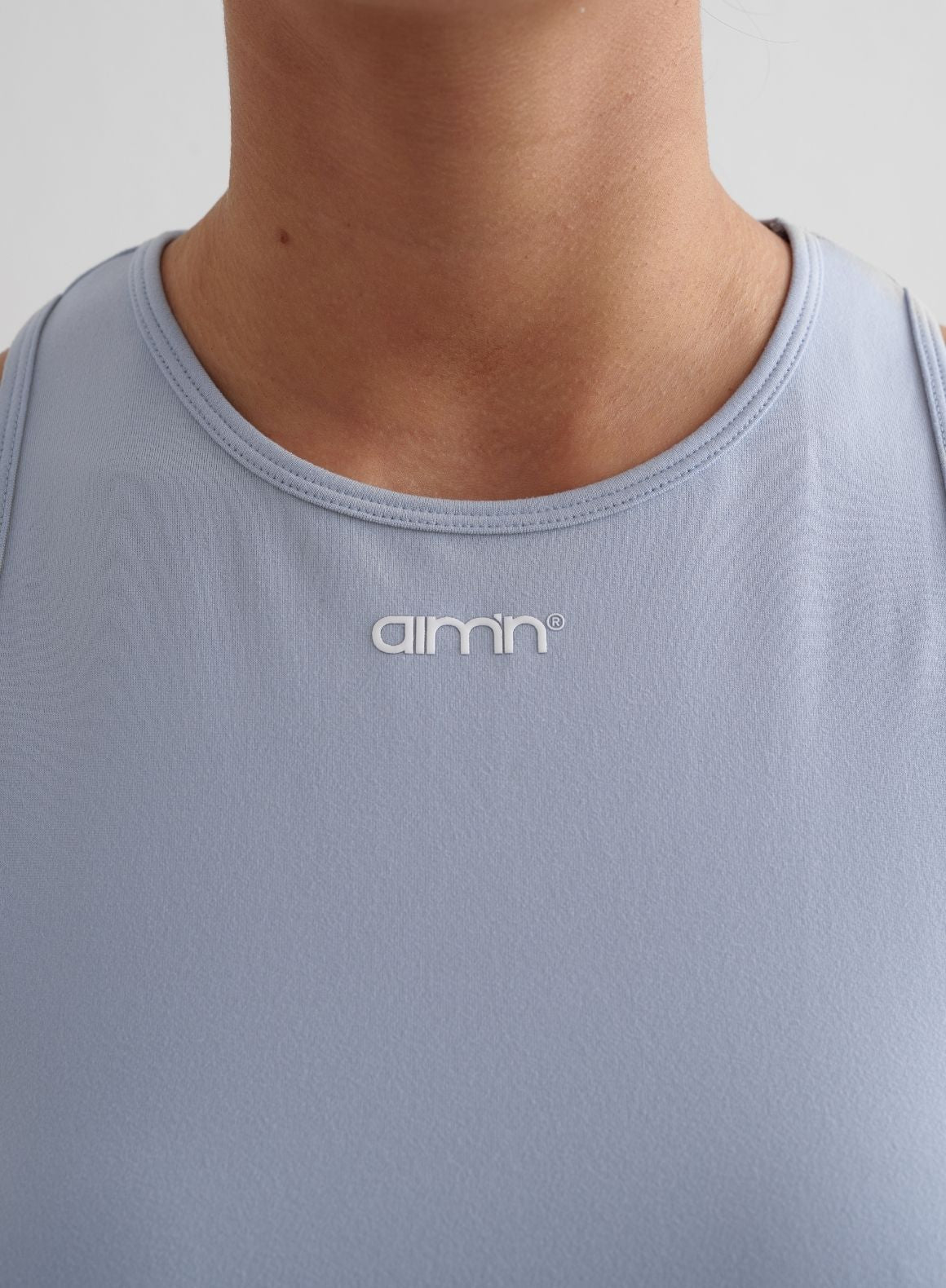 Cloudy Blue Soft Basic Singlet – AIM'N AU