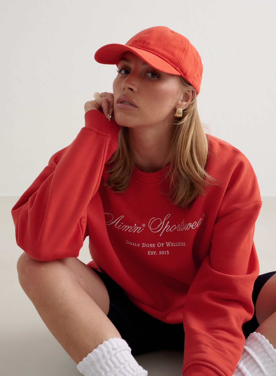 Heritage Red Small Logo Cap – AIM'N AU
