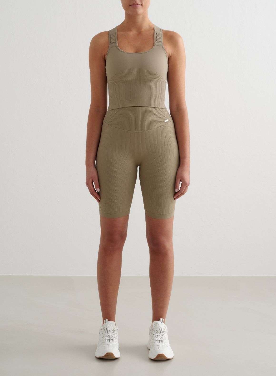Green Tea Ribbed Seamless High Support Bralette – AIM'N AU