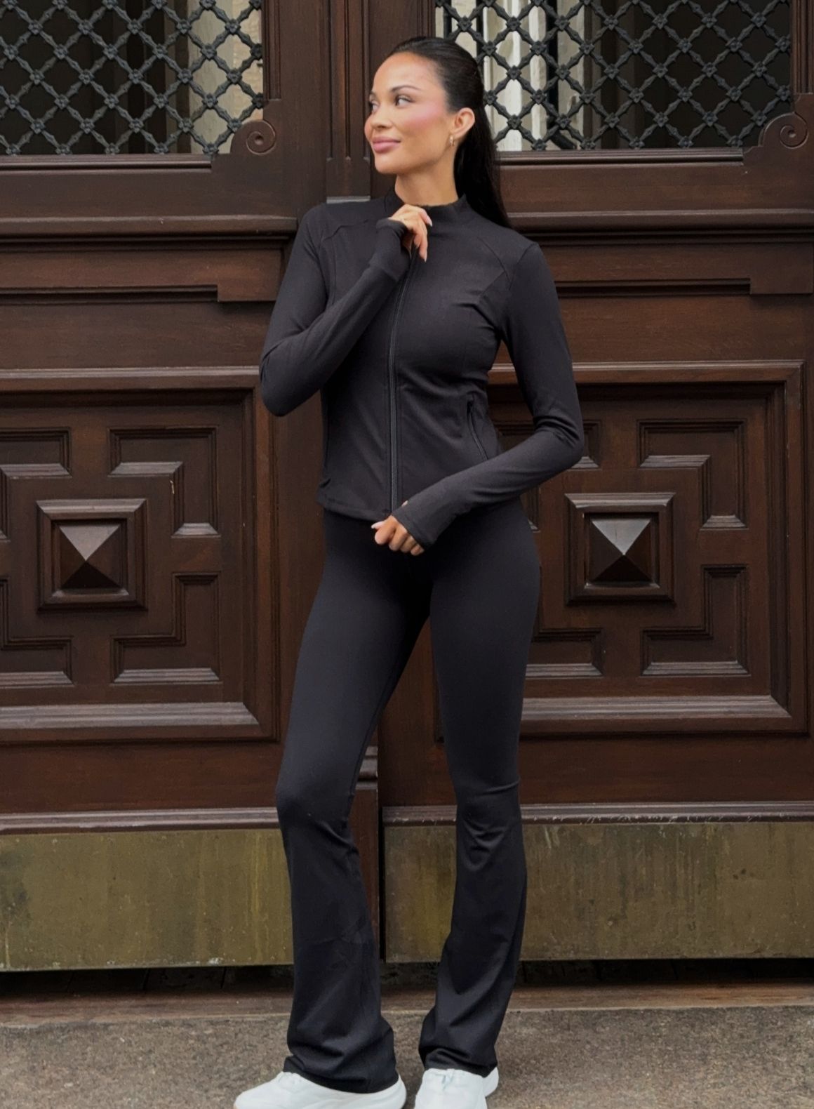 Black Sense Flare Tights – AIM'N AU