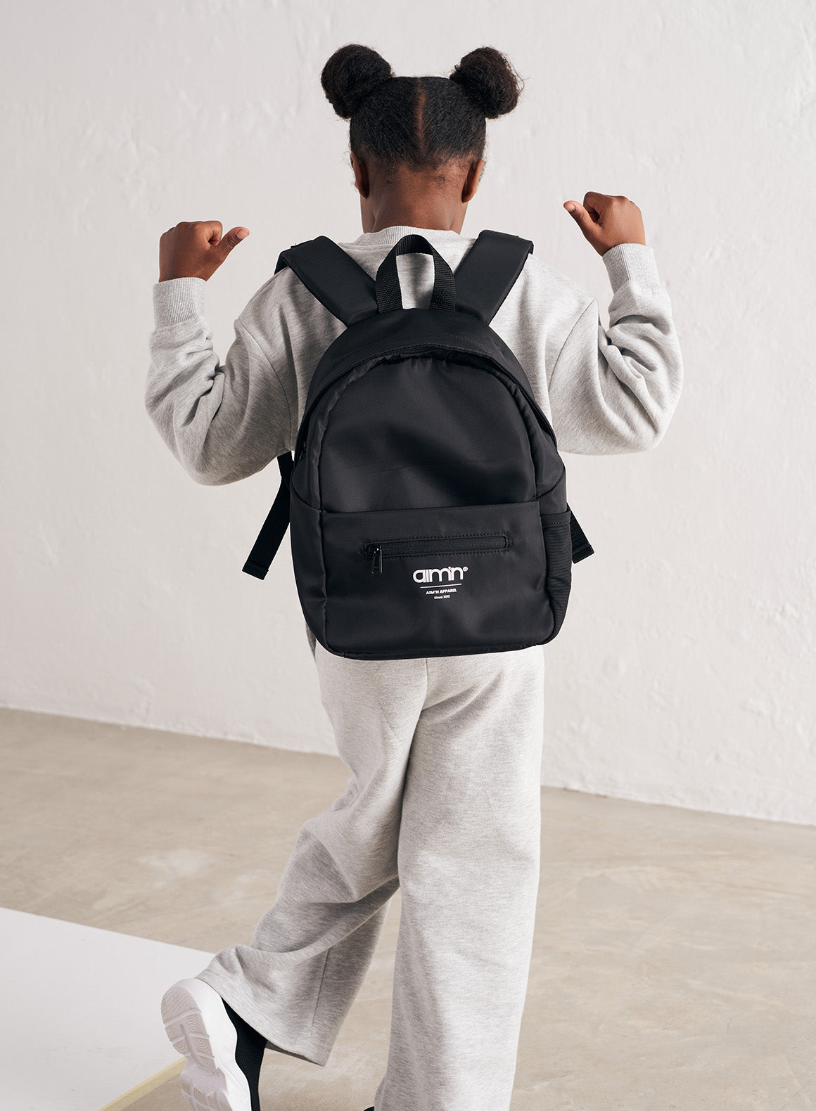 Black Mini Nylon Backpack – AIM'N AU